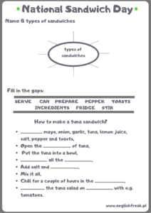 November Ideas - Sandwich Day, Young Readers Day and Guy Fawkes Day ...