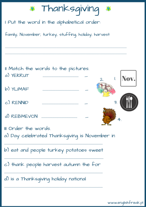 November Ideas Set - Thanksgiving, Fast Food, Shopping, Button Day ...