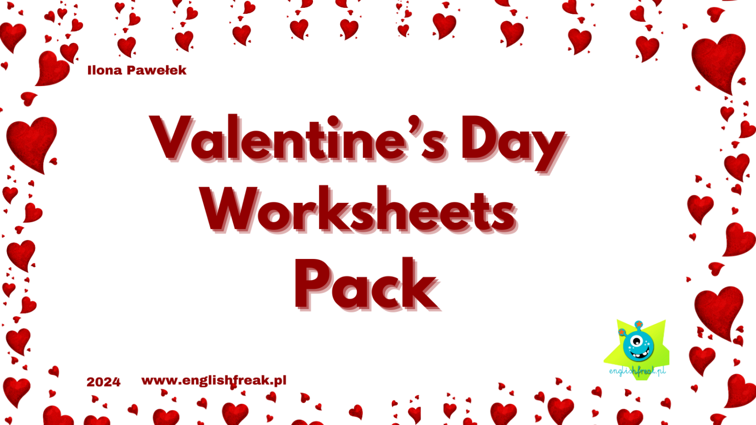 Valentine's Day Worksheets Pack i inne pomysły na walentynkowe zajęcia ...