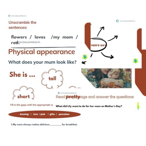 Mother's Day A1 - prezentacja - English Freak | materiały edukacyjne